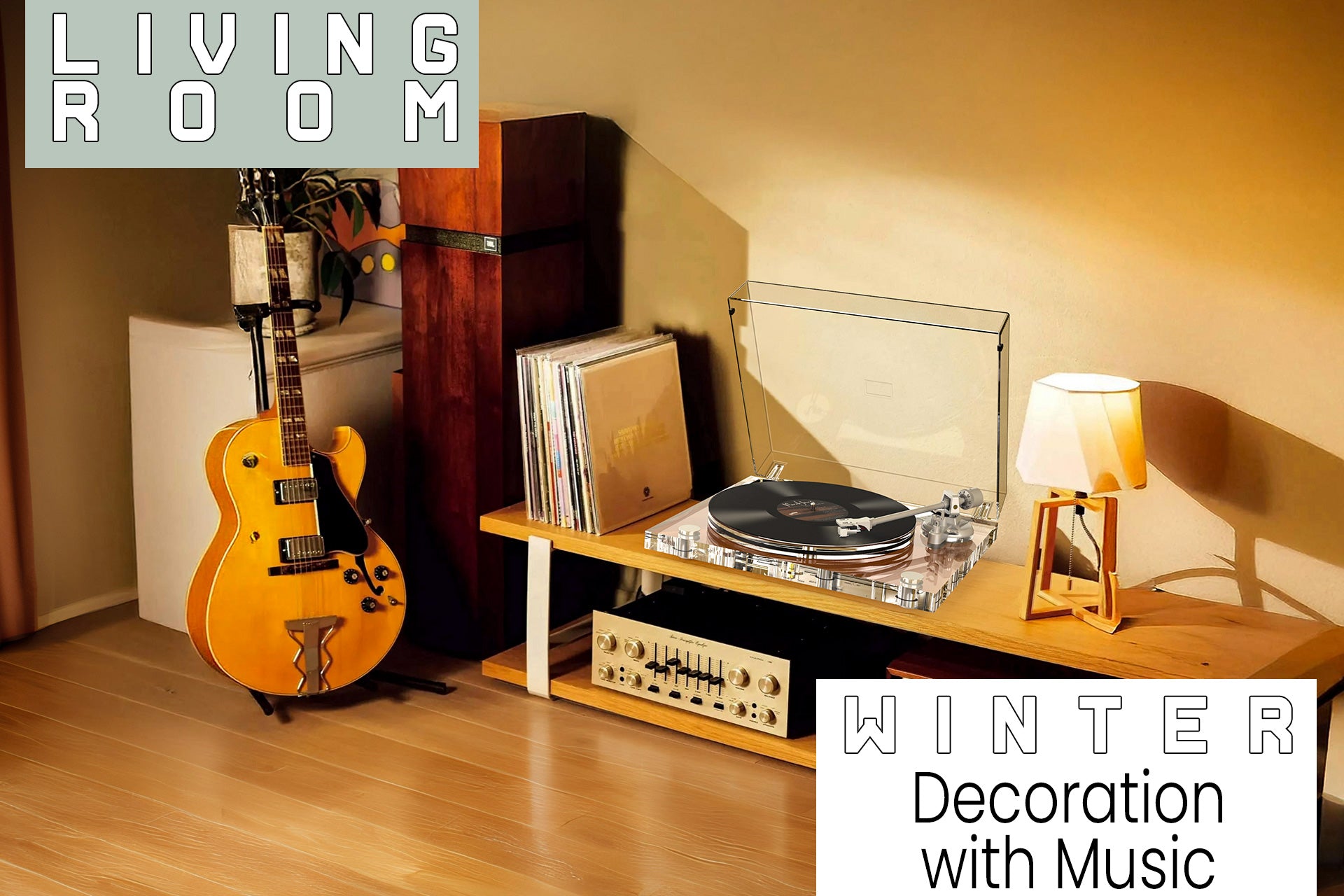 Audio Keeper | Transparent Turntable: The Ideal Winter Decor & Music