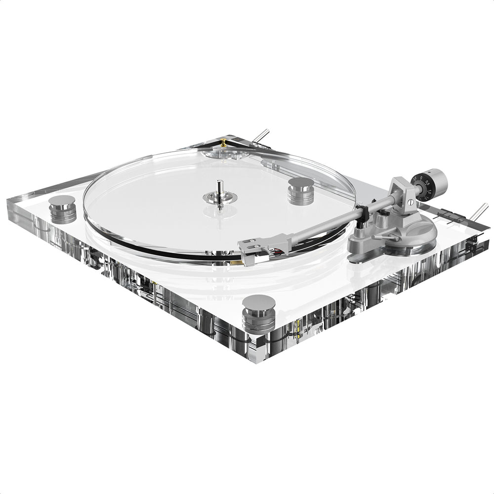 Audio Keeper | ICE1-V2 Transparent Acrylic Hi-Fi Bluetooth Turntable