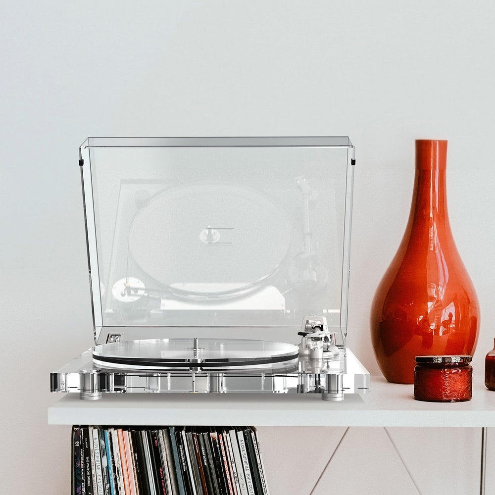 Audio Keeper | ICE1-V2 Acrylic Bluetooth Vinyl Turntable – Hi-Fi Sound